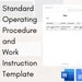 Standard Operating Procedure and Work Instruction Template Simple ...