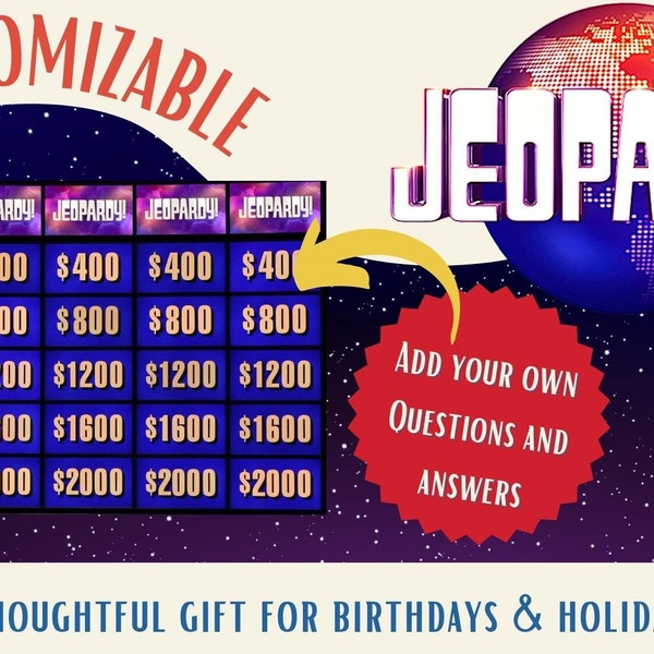 Jeopardy Template - Etsy