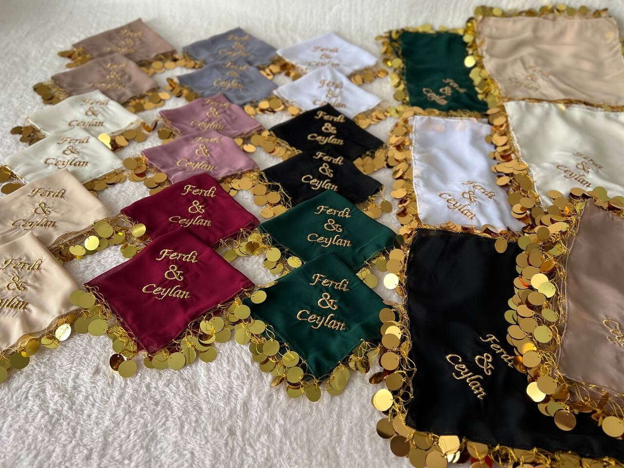 Personalized Embroidered Dancing Handkerchief Bestickte Personalisierte ...