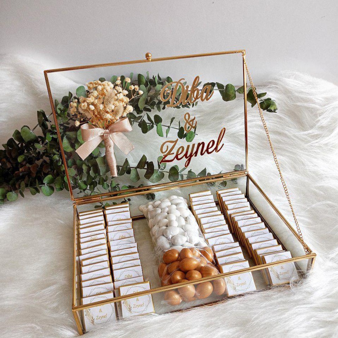 Personalized Chocolate Gift Box for Weddings, Engagements, and Events ...