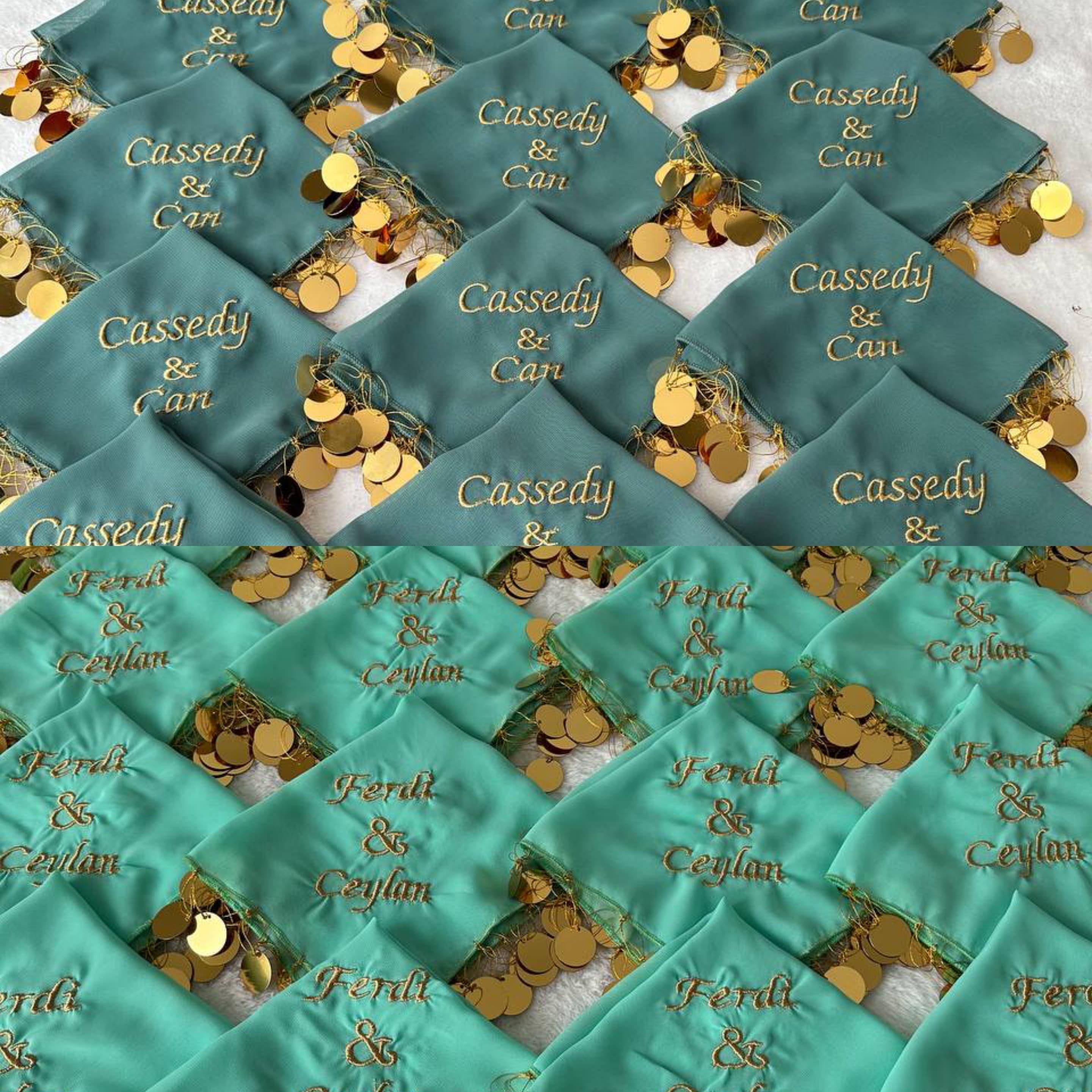 Personalized Embroidered Dancing Handkerchief Bestickte Personalisierte ...