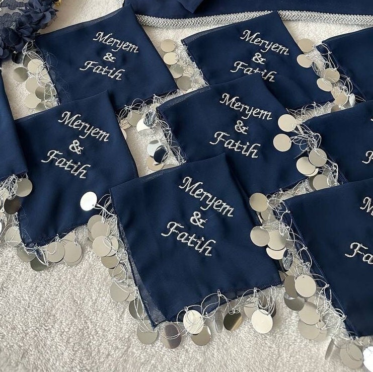 Personalized Embroidered Dancing Handkerchief Bestickte Personalisierte ...