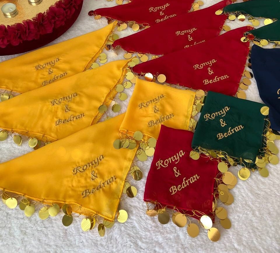 Personalized Embroidered Dancing Handkerchief Bestickte Personalisierte ...