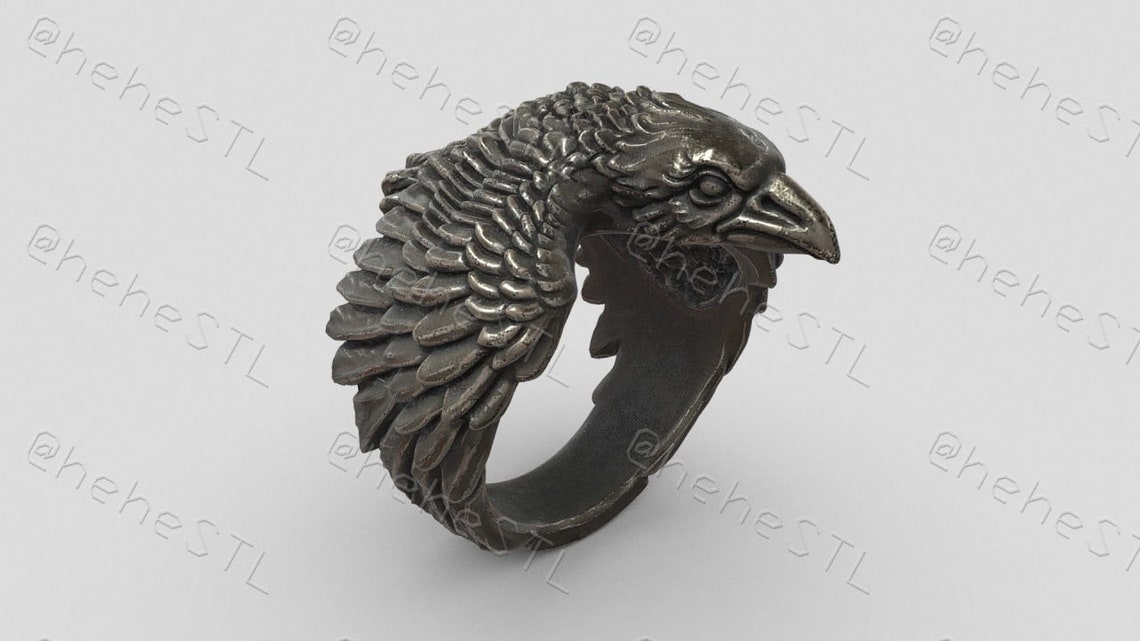 Ravens Eye Ring Jewellery 3D Printable 3D Print File STL File - Etsy