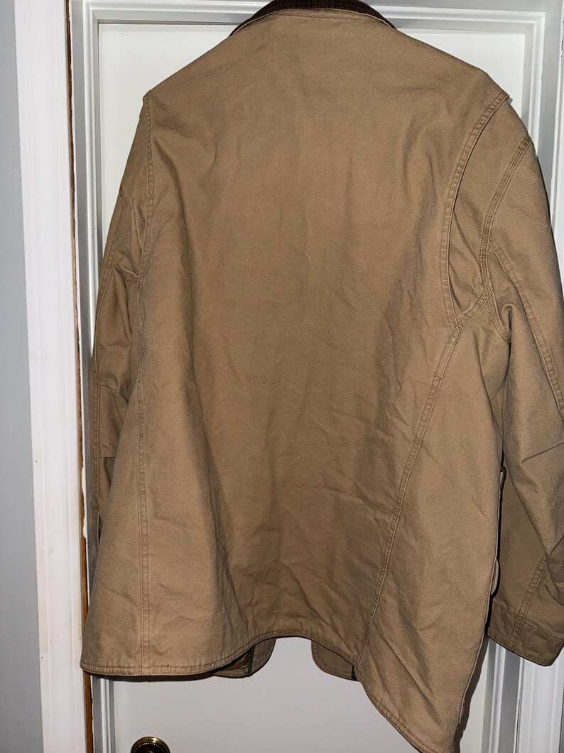 Authentic Orvis Field Coat. Quilt Diamond Lined, Saddle Color Canvas ...