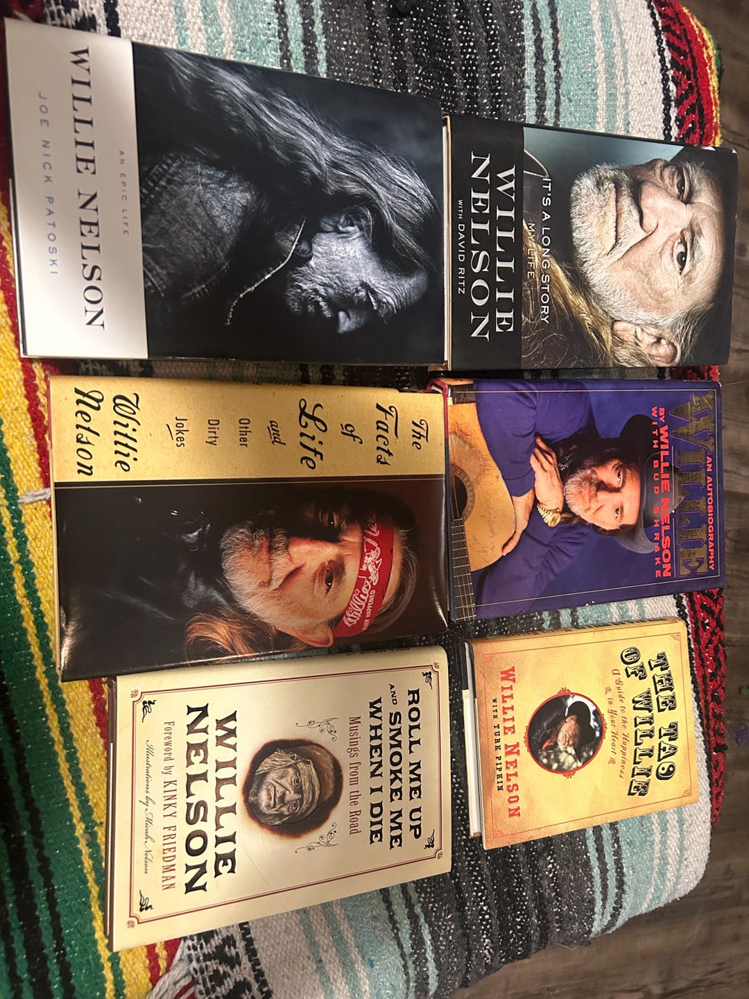 Willie Nelson Book Collection. Everything About His Life. All Hard ...