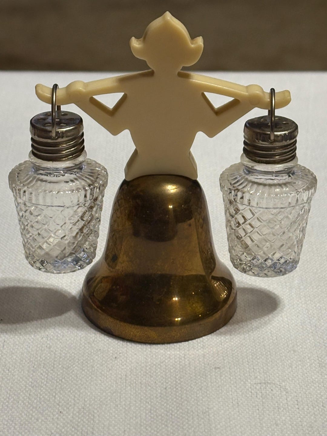 Mid Century Dutch Milk Maid Bell Holding Salt & Pepper Shakers - Etsy