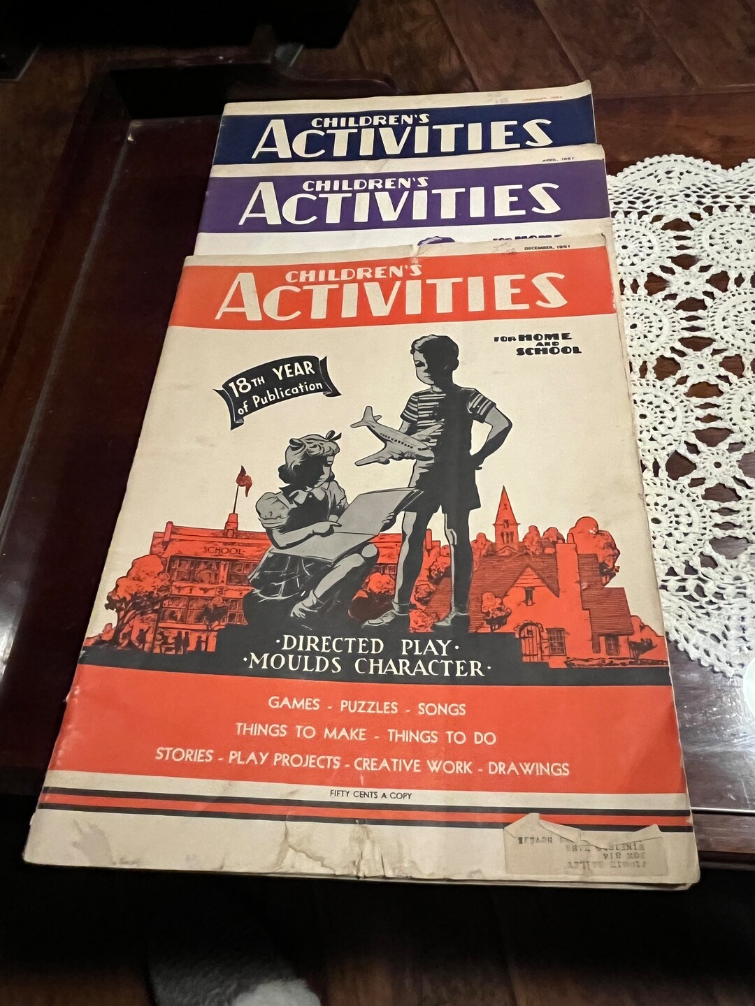 Children's Activities Magazines, Set of 3 - Etsy