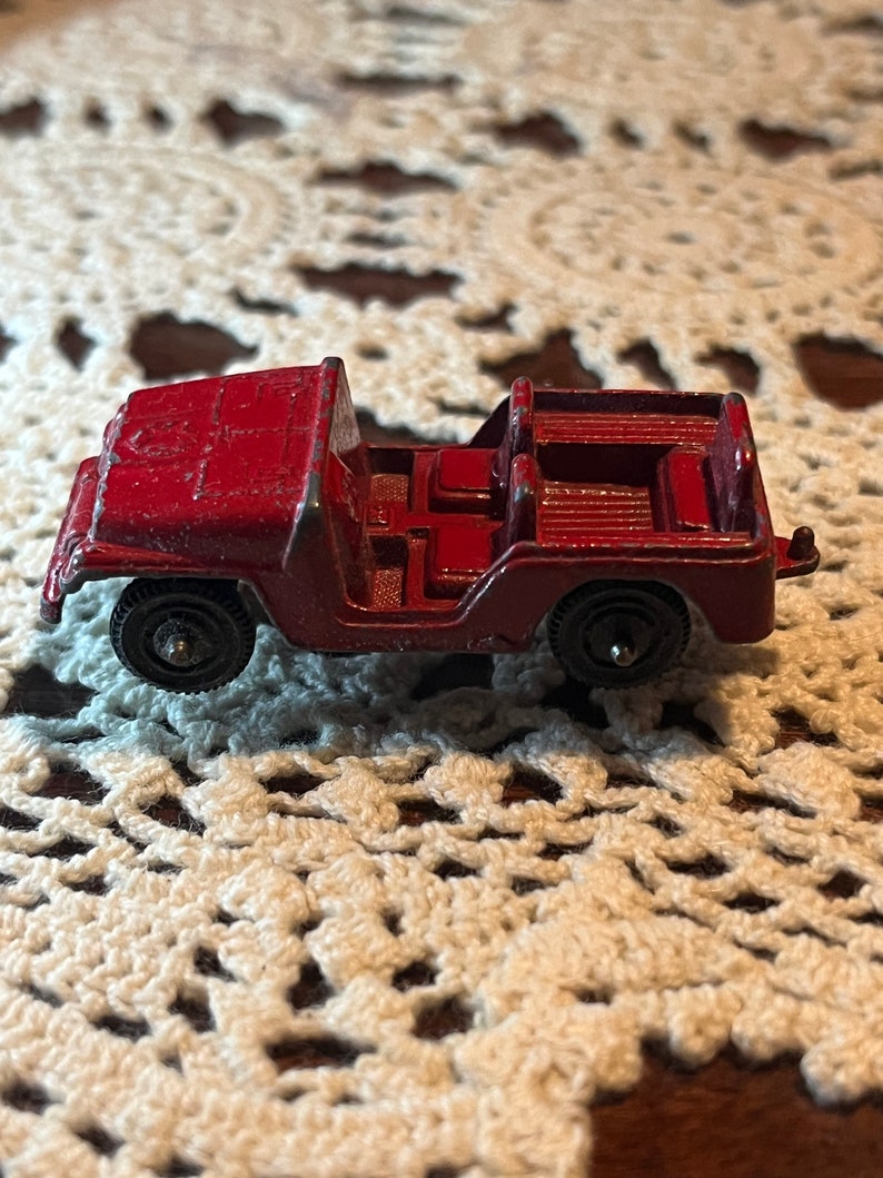 Tootsie Toy Die Cast Red Jeep - Etsy