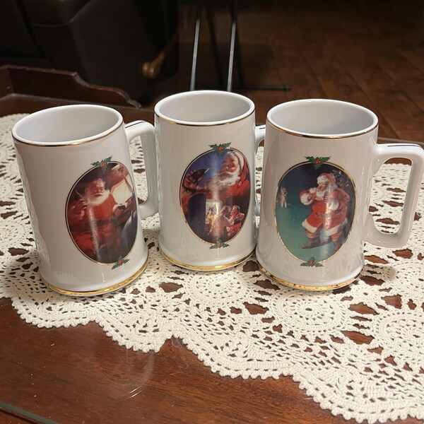 Vintage Santa Mug - Etsy