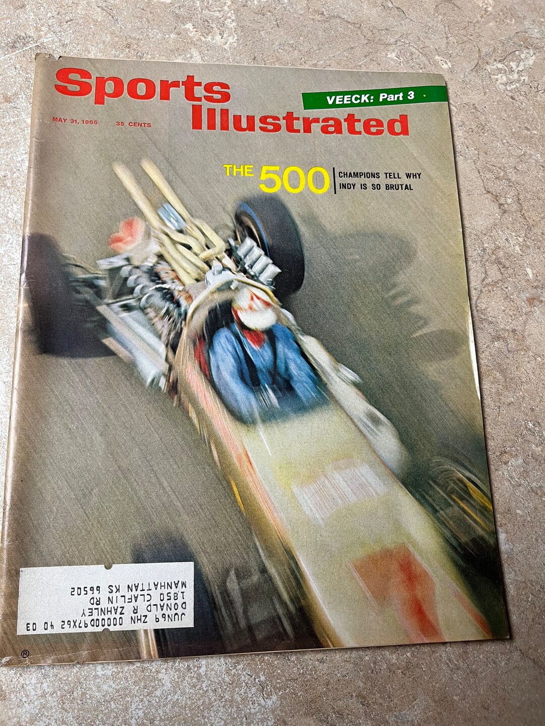 Sports Illustrated May 31, 1965 the 500 / Champions Tell Why Indy is so ...