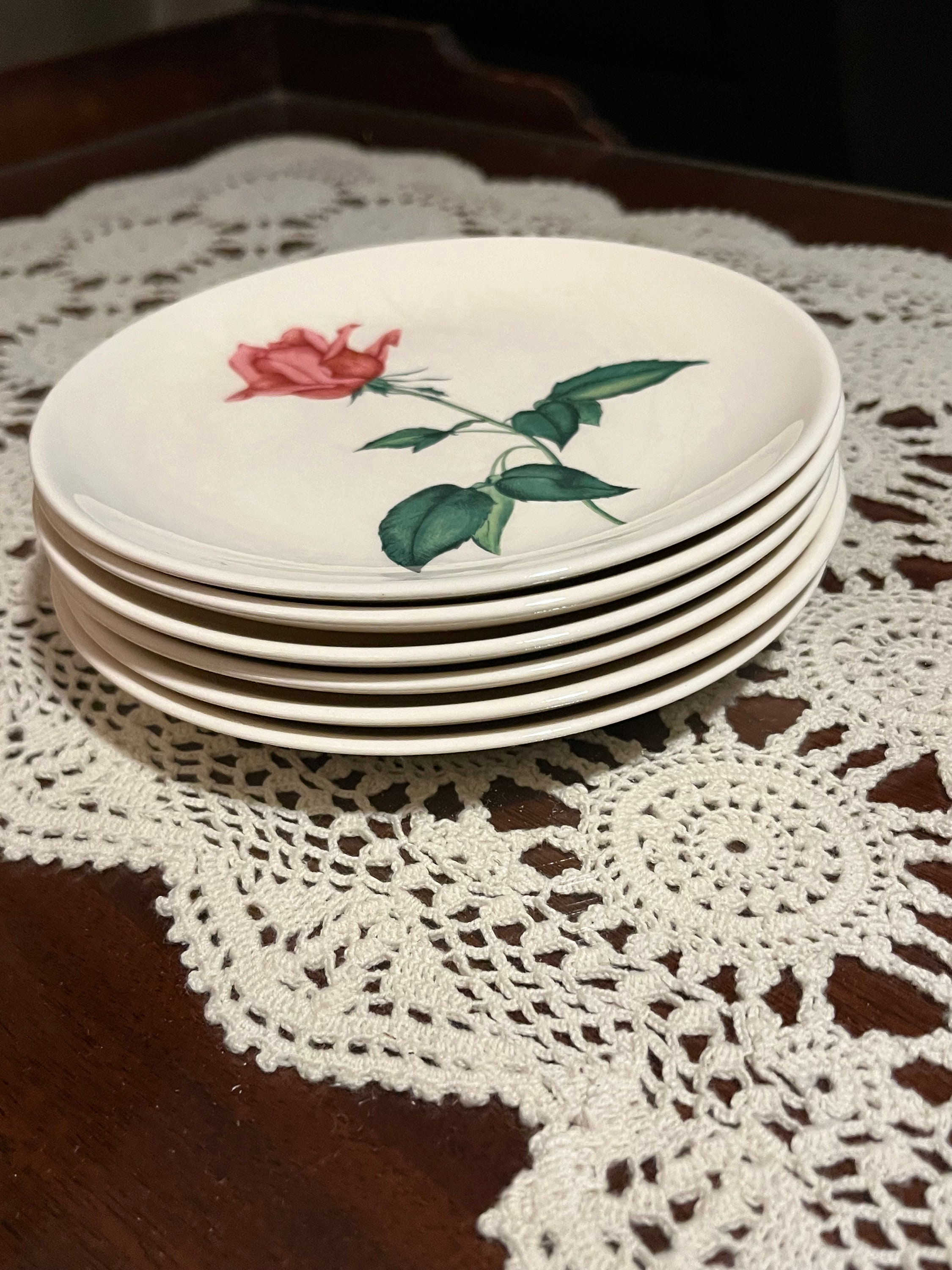 Harmony House Betsy Rose Bread & Butter Plates, Set of 6 - Etsy