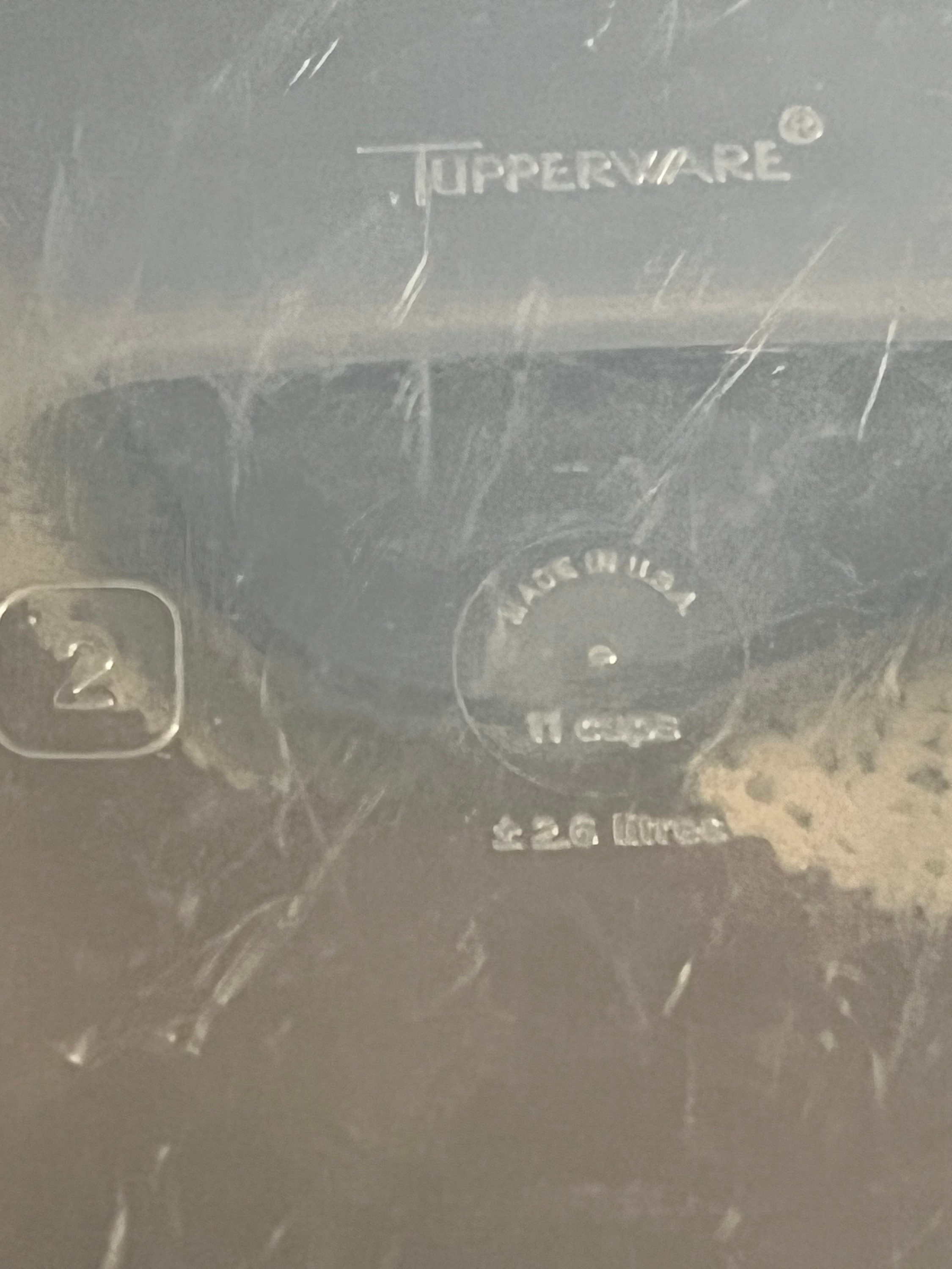 Tupperware Storage Set of 3 With Blue Lids - Etsy