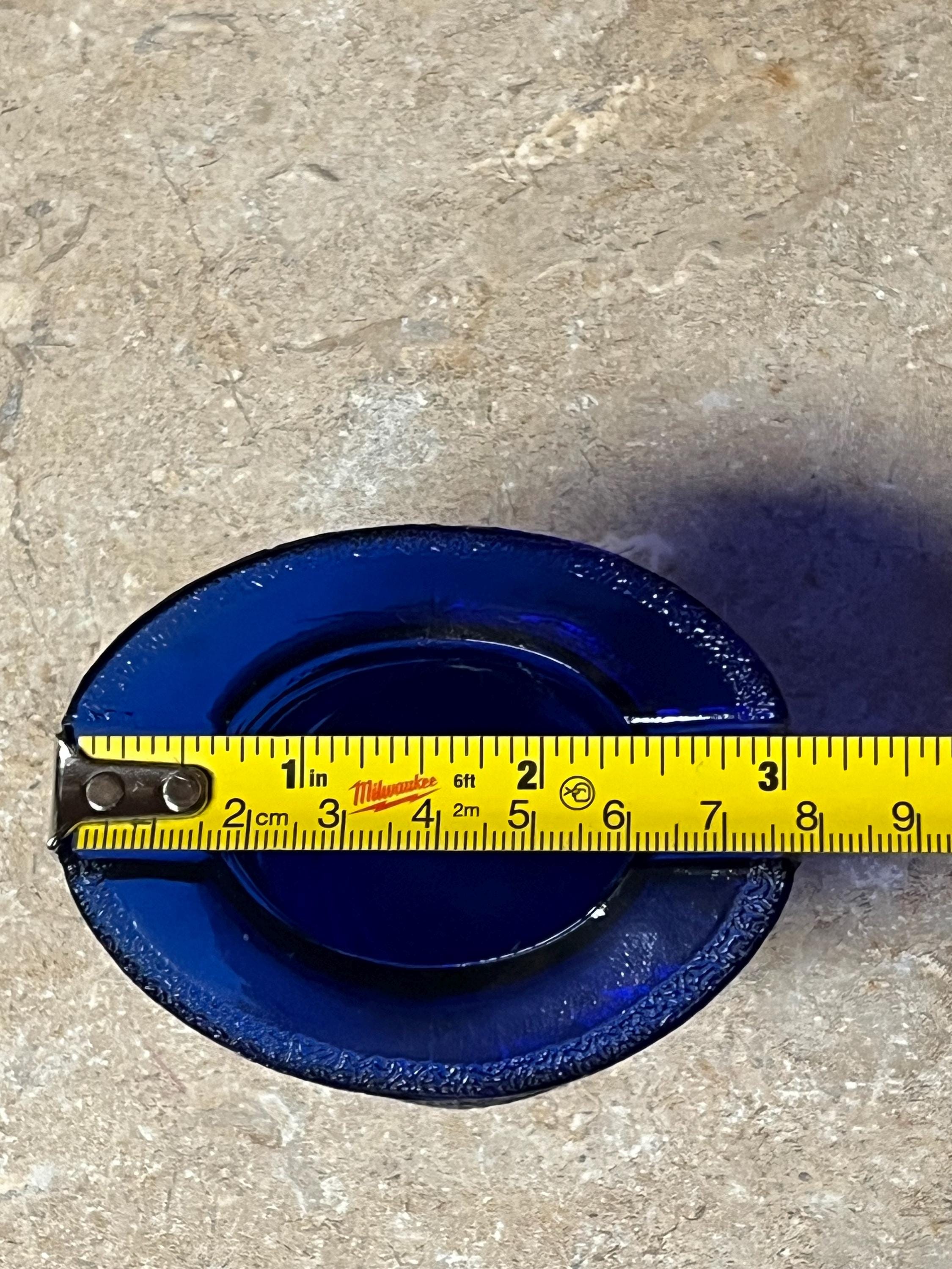 Cobalt Blue Glass Top Hat Ashtray - Etsy