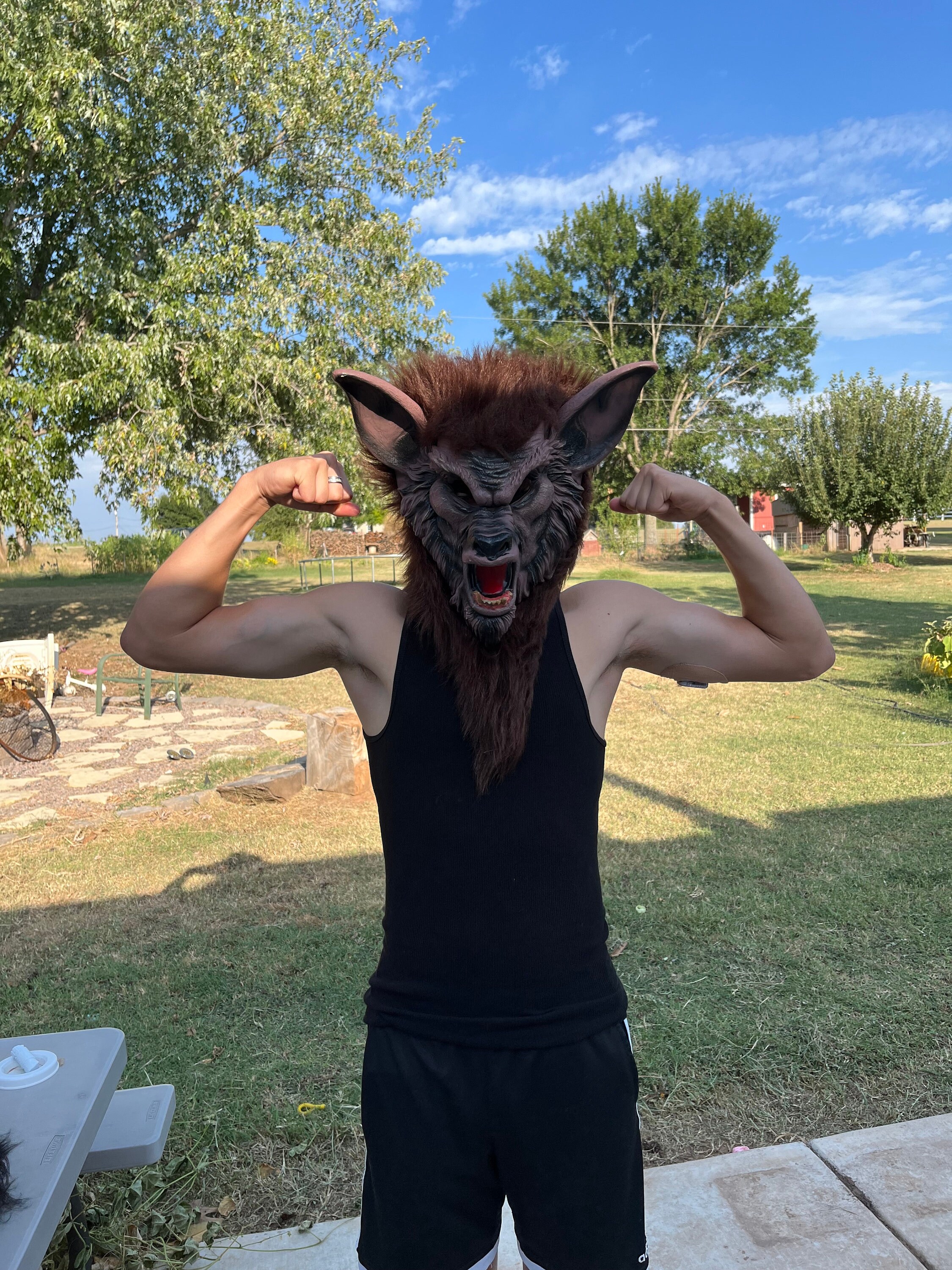 Brown Werewolf Overhead Full Mask - Etsy