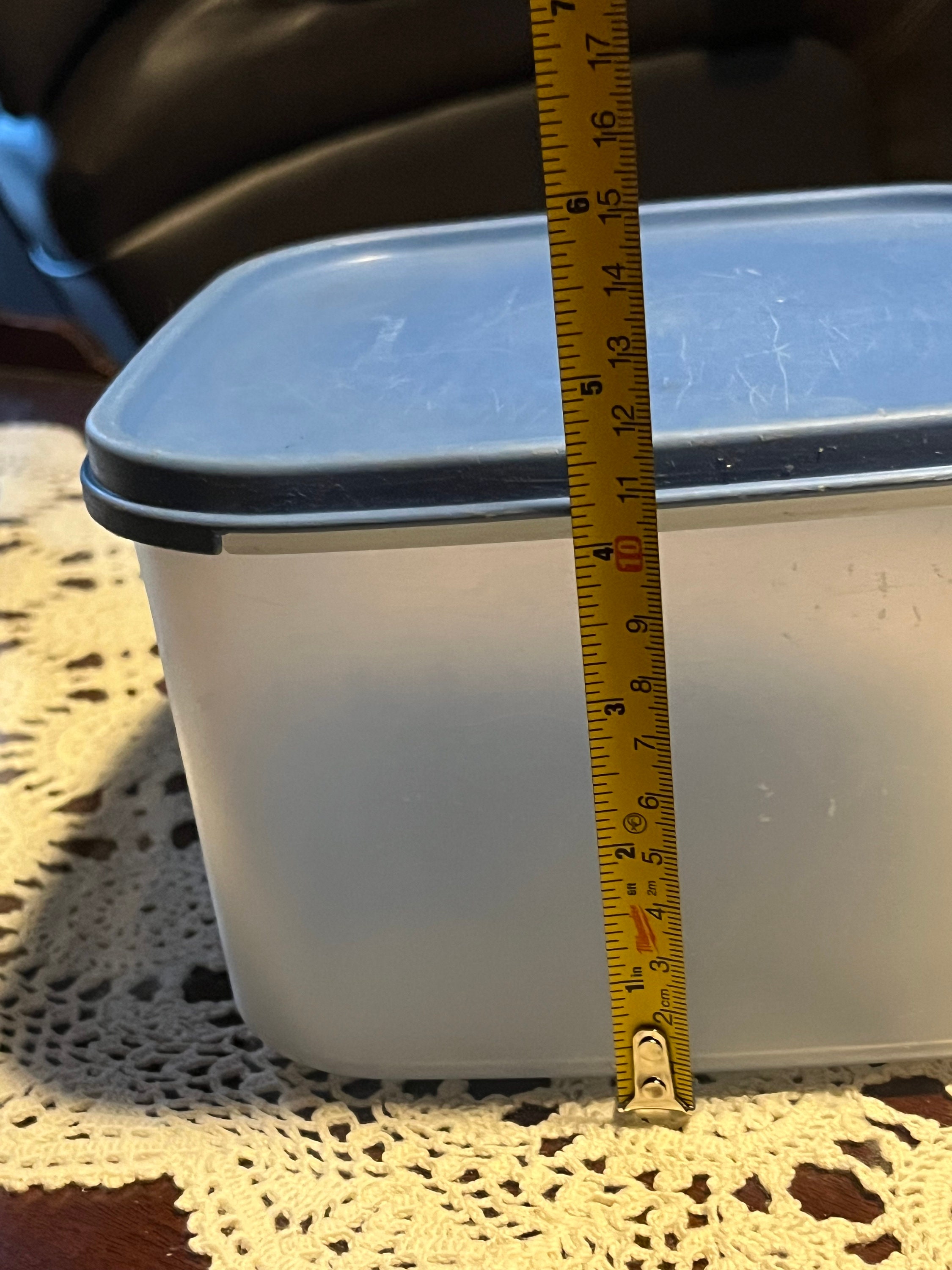 Tupperware Storage Set of 3 With Blue Lids - Etsy