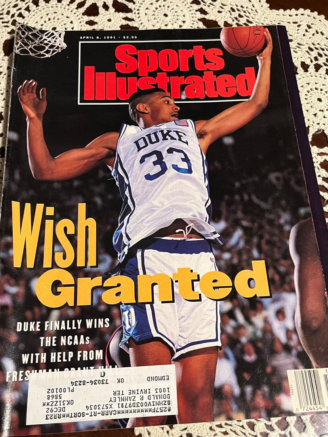 Sports Illustrated April 8, 1991 Wish Granted Duke Finally Wins the ...