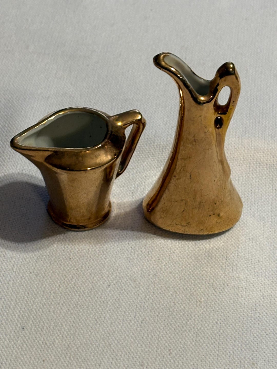 Miniature Gold Colored Pitchers From Japan - Etsy