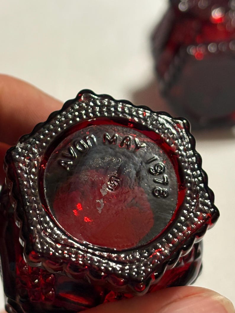 Cape Cod Ruby Red Avon Glass Salt & Pepper Shakers - Etsy