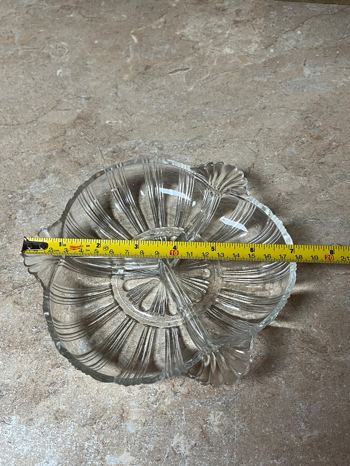 Hazel Atlas Clear 3 Part Relish Dish Shell With Handles - Etsy