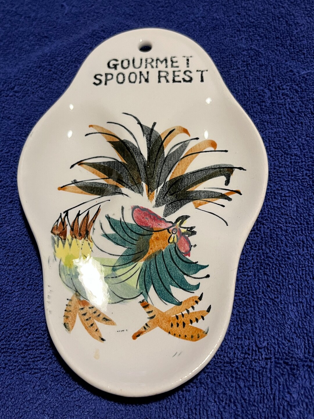 Rooster Double Spoon Rest - Etsy