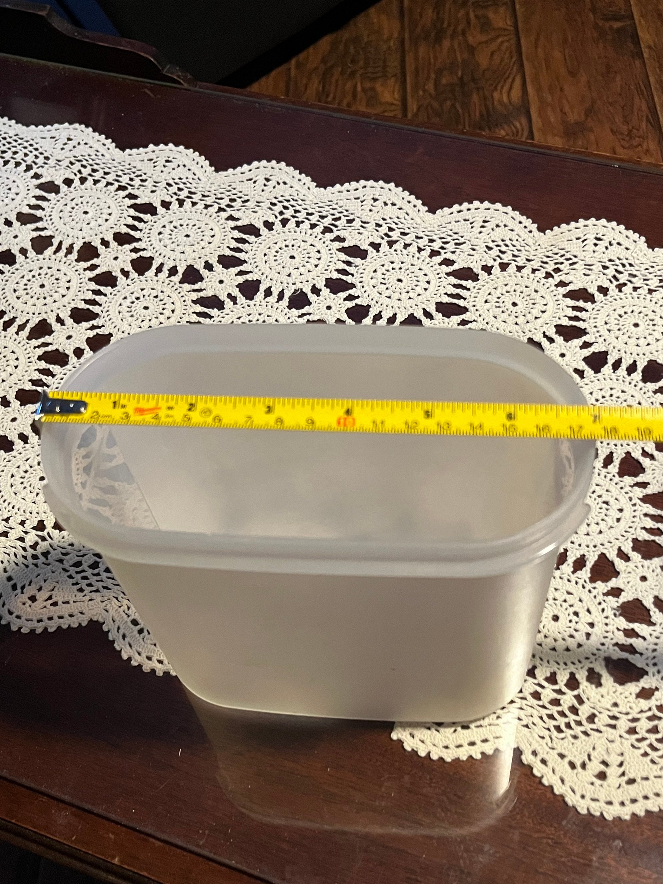 Tupperware Storage Set of 3 With Blue Lids - Etsy