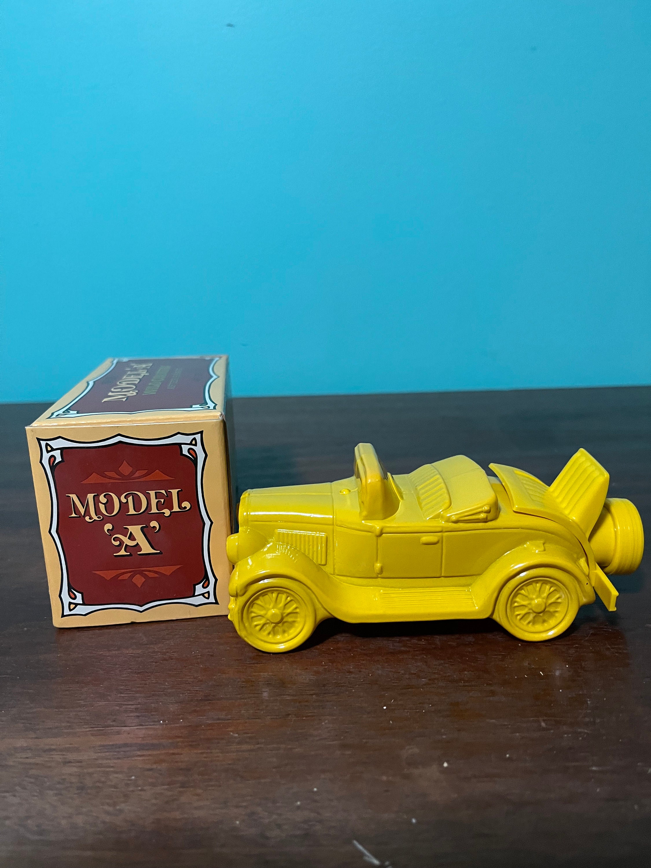 Vintage Avon Model a Yellow Car - Etsy
