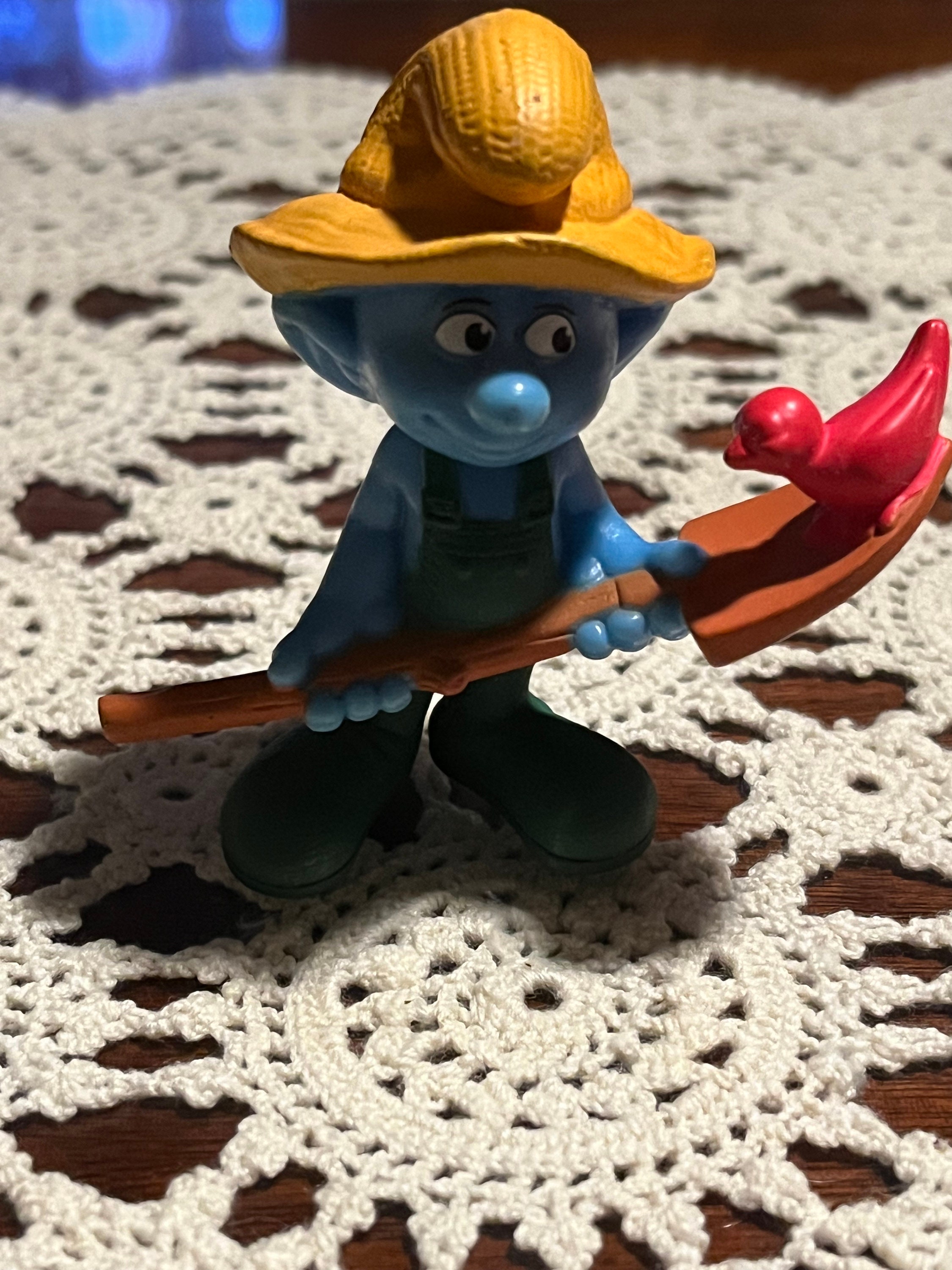 Farmer Smurf Figurine - Etsy
