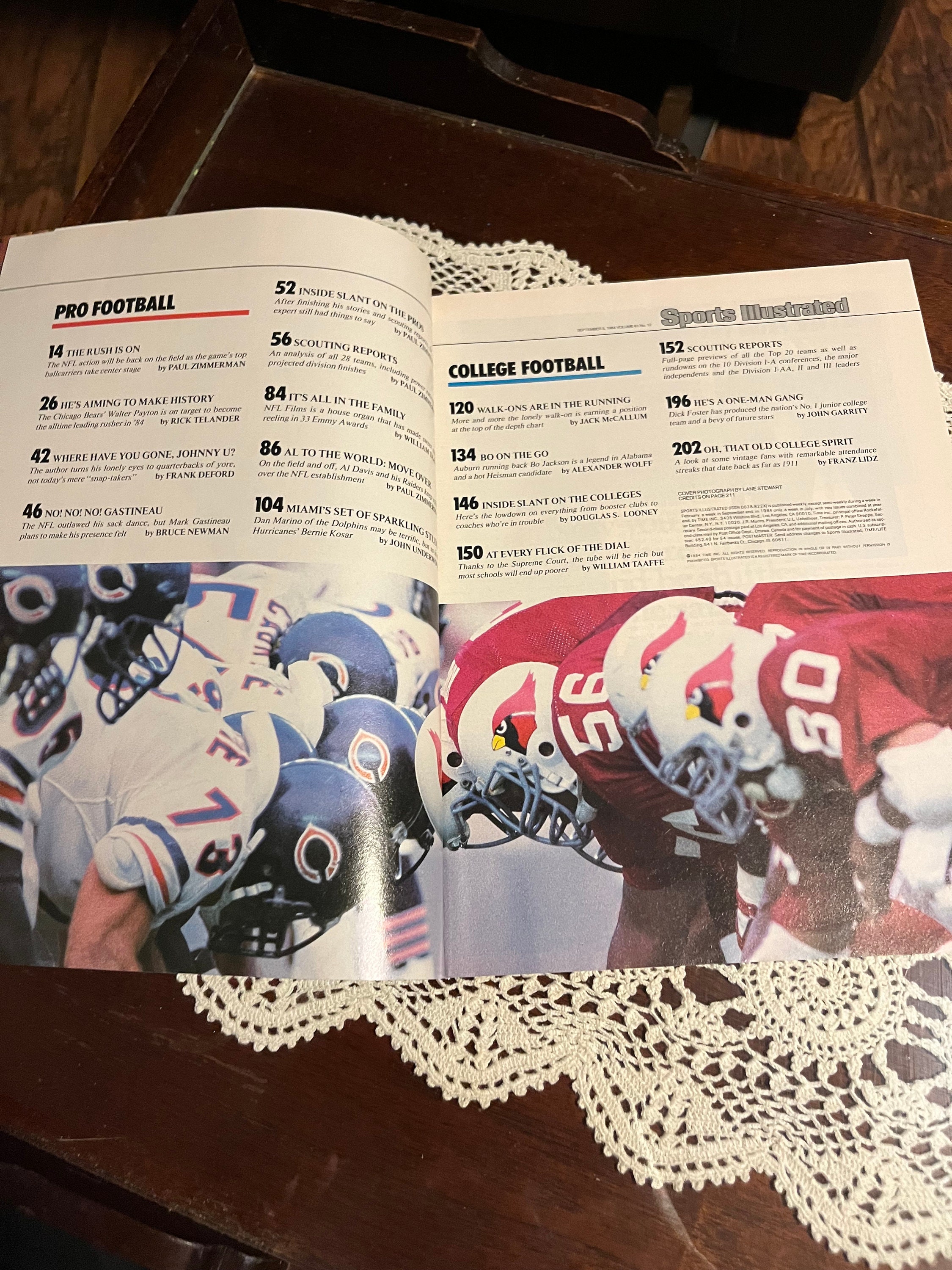 Sports Illustrated 1984 College & Pro Football Spectacular Magazine - Etsy