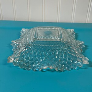 Federal Glass Diamond Patterned Pressed Glass Dish - Etsy