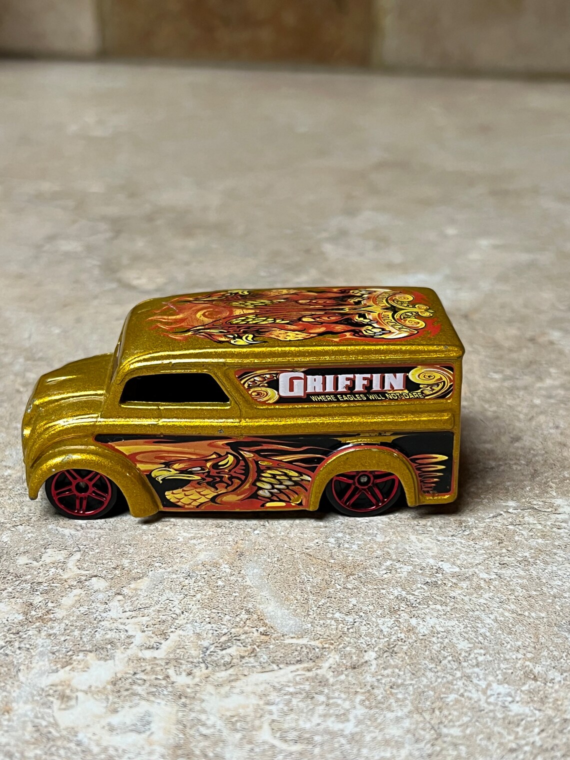 1997 Hot Wheels Griffin Dairy Delivery Van "where Eagles Will Not Dare ...