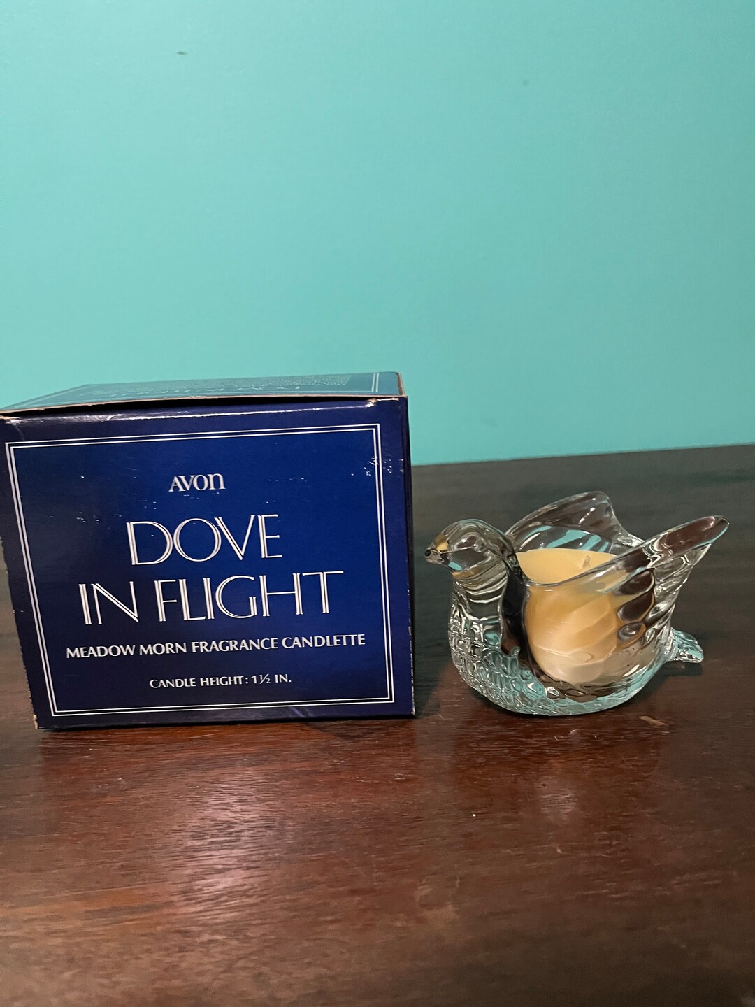 Vintage Avon Dove in Flight Candlette - Etsy
