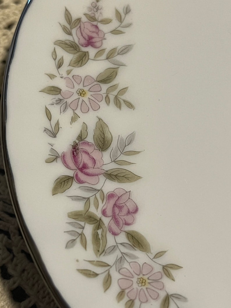 Teahouse Rose Fine China Saucer Plates Set of 6 - Etsy