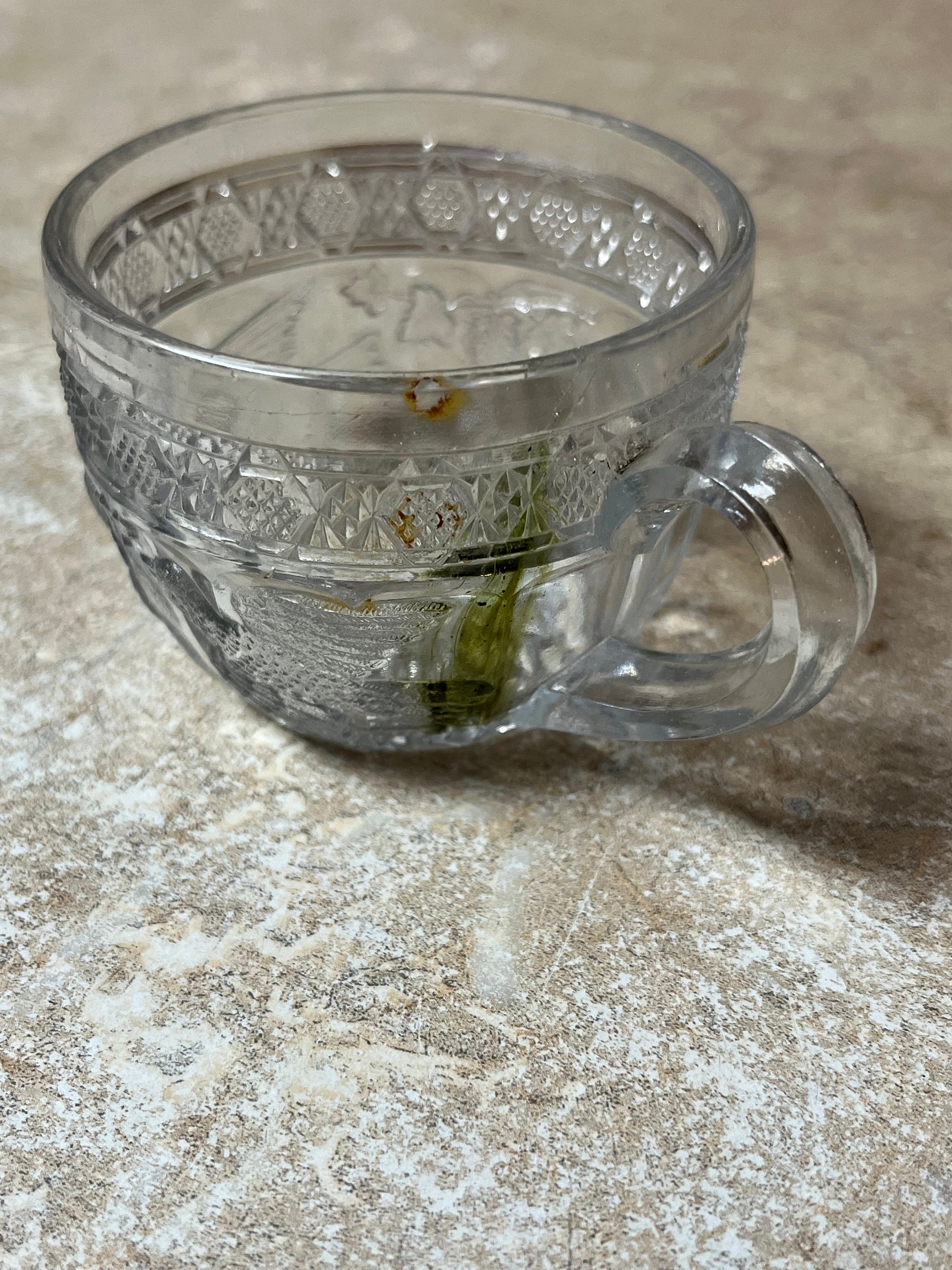 Vintage Indian Glass Company Glass Tea Cup - Etsy