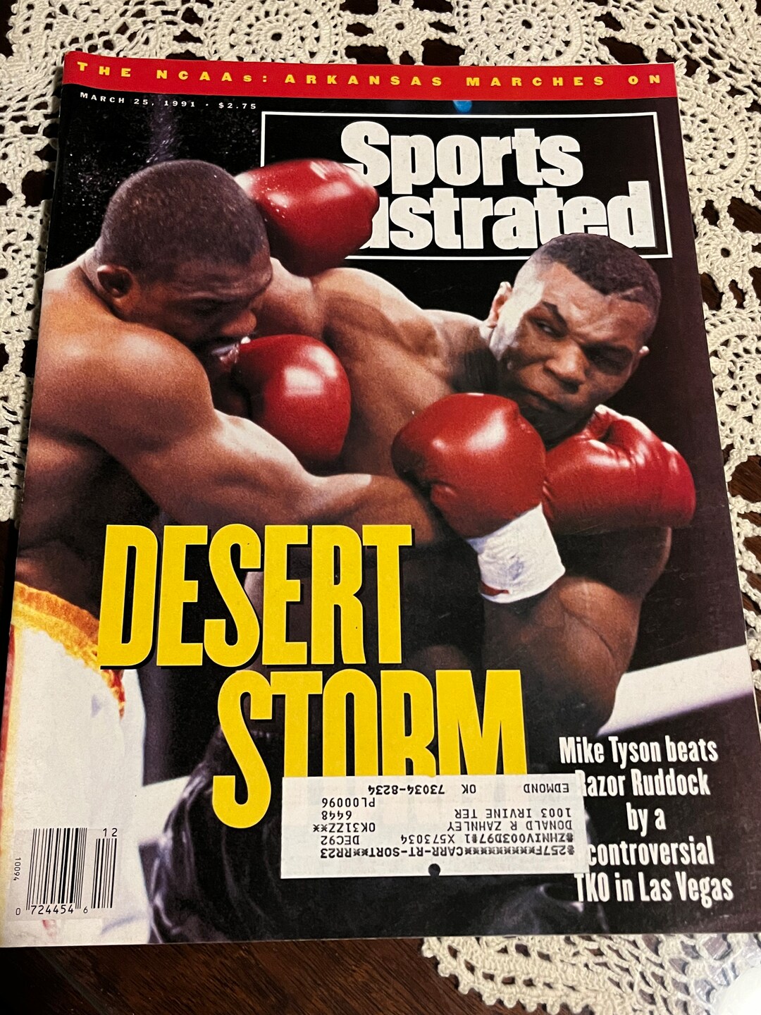 Vintage Sports Illustrated: Mike Tyson Vs Razor Ruddock, 1991 - Etsy