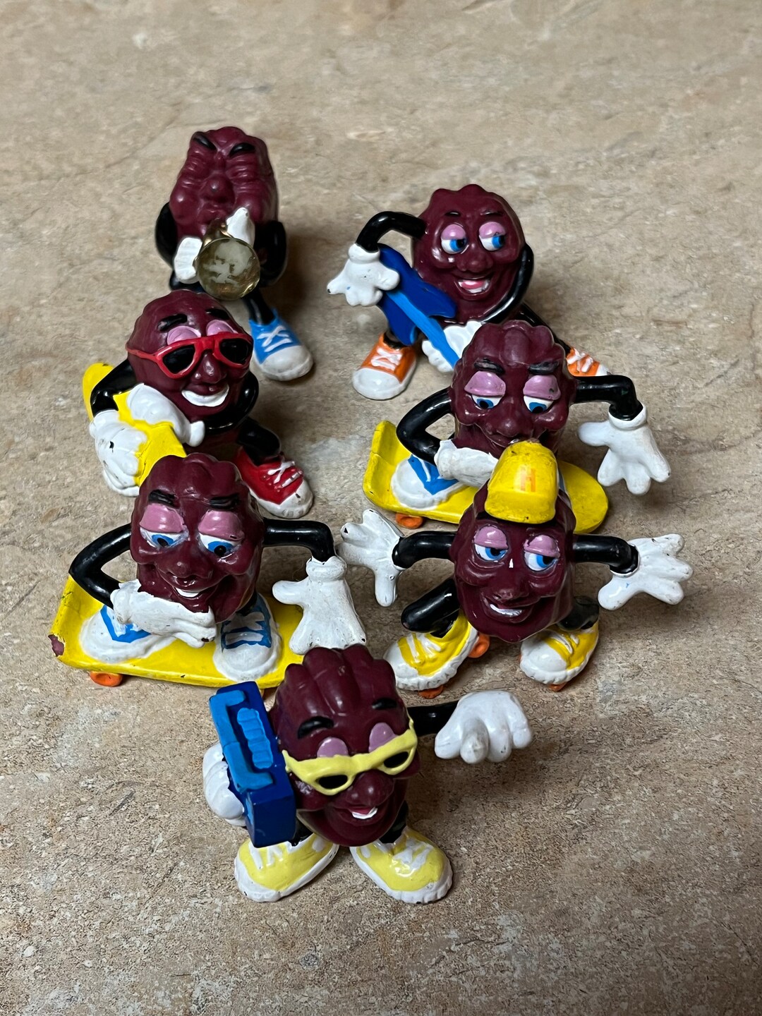 1980's California Raisin Figurines - Etsy