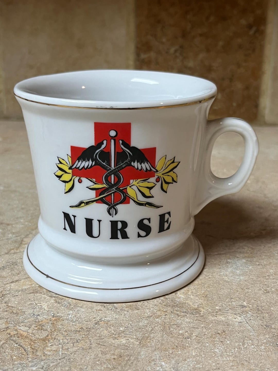 Anti Tip Over Caduceus Nurse Mug - Etsy