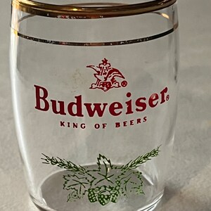 King of Beers Budweiser Glasses, Set of 2 - Etsy