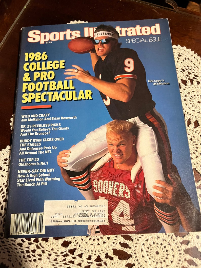 Sports Illustrated 1986 College & Pro Football Spectacular Magazine. - Etsy