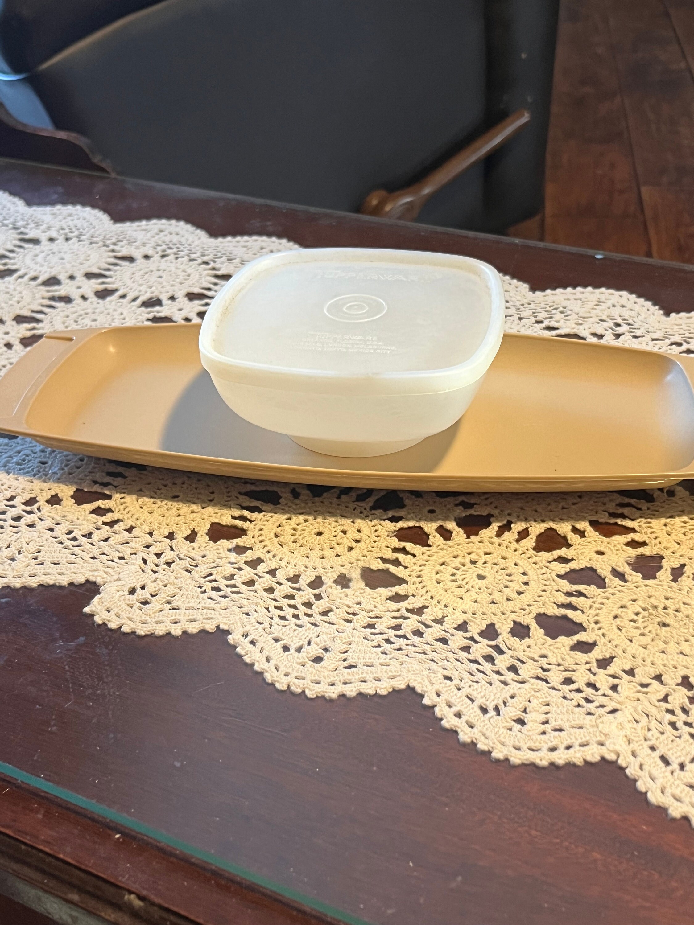 Tupperware Snack Tray With Dip Bowl - Etsy