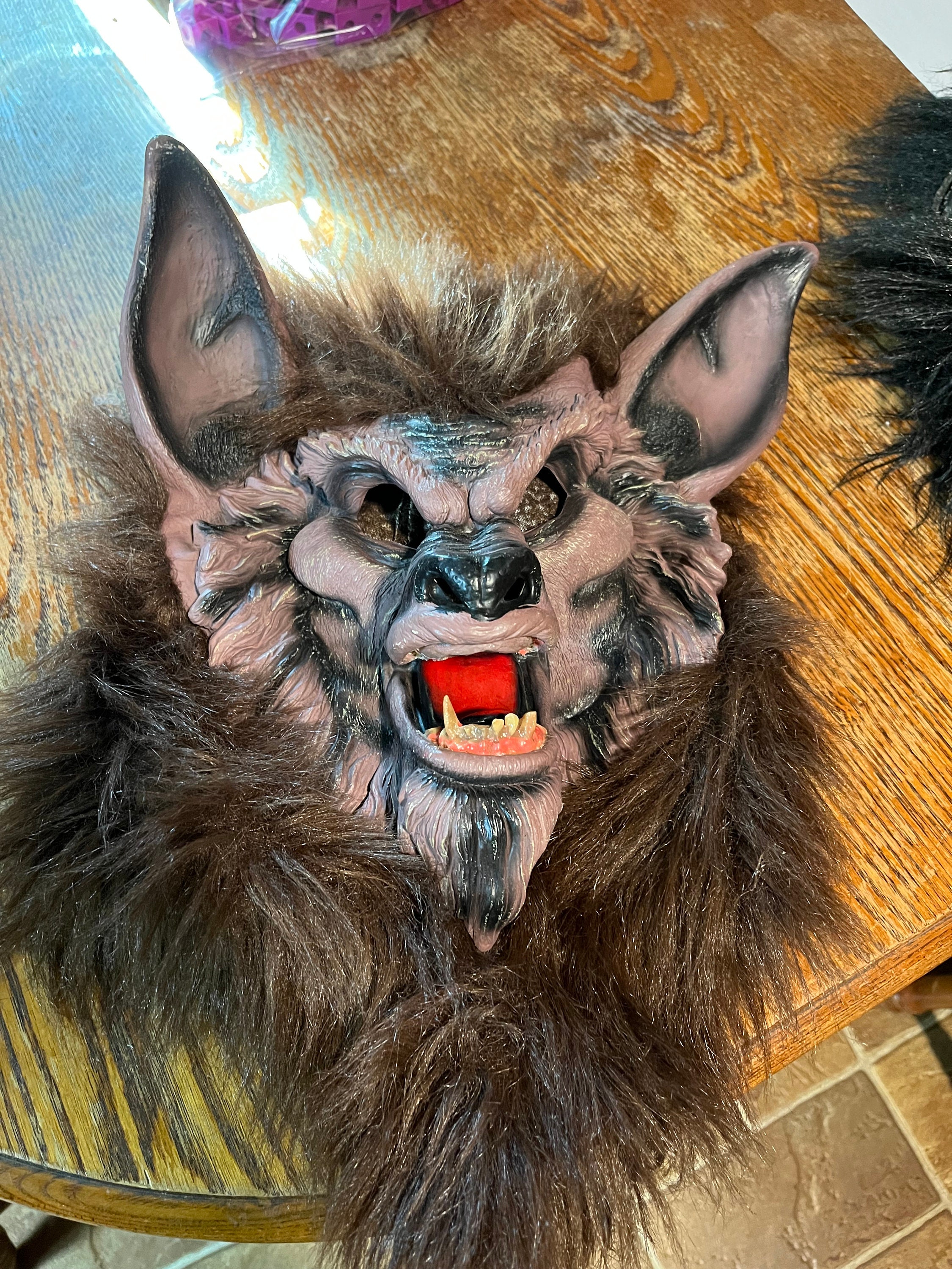 Brown Werewolf Overhead Full Mask - Etsy