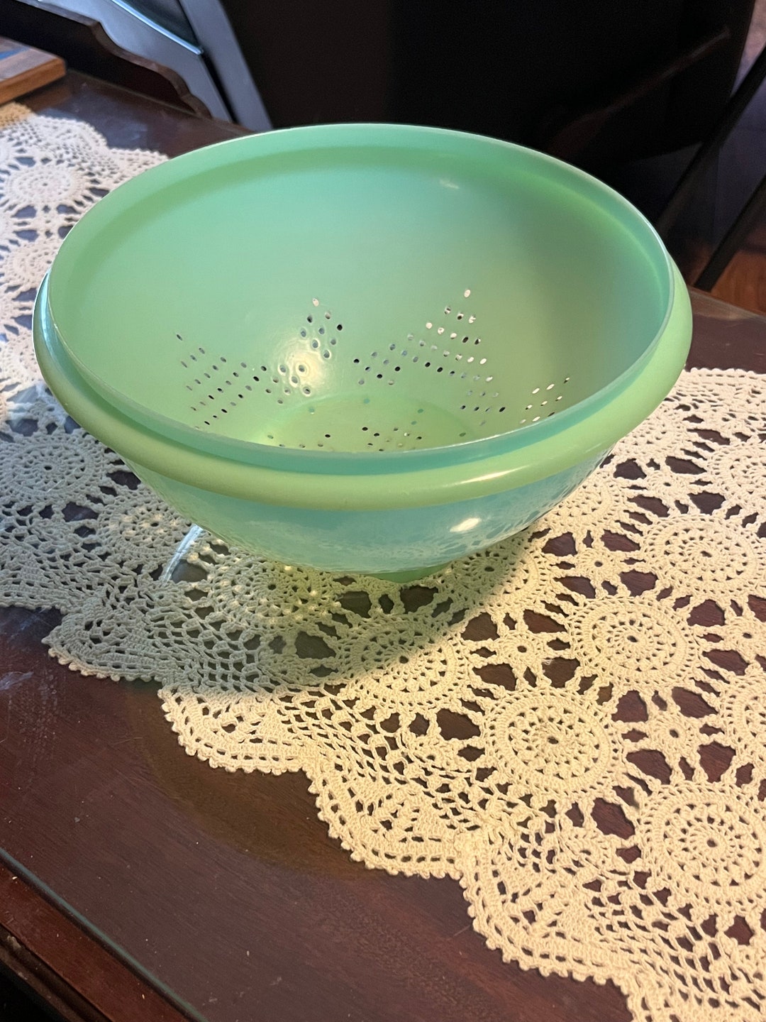 Tupperware Colander Jadeite Green - Etsy