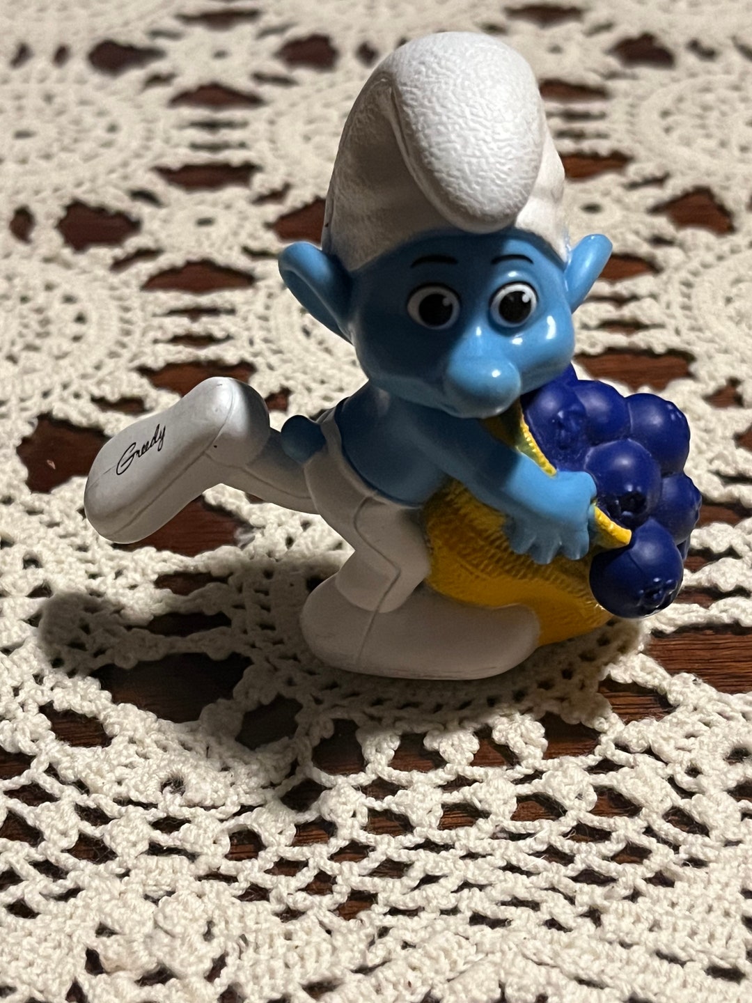 Greedy Smurf Figurine - Etsy
