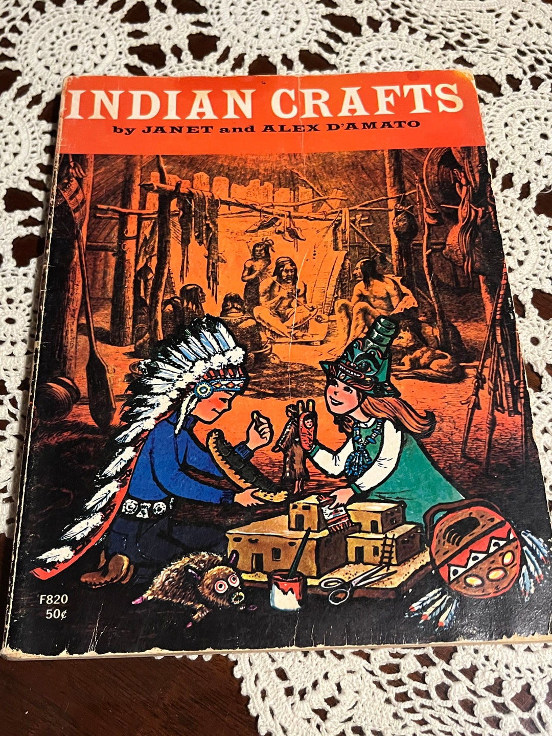 Vintage Children's Book "indian Crafts" by Janet and Alex D'amato - Etsy