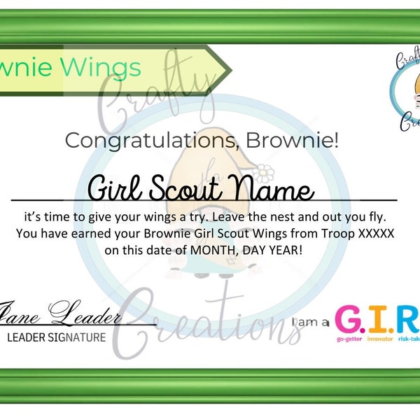 Girl Scout Brownie - Etsy