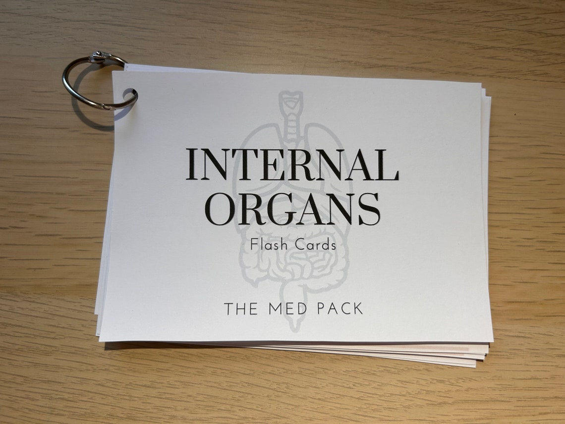 Internal Organs Summary Flashcards for Medical Students, Nurses ...