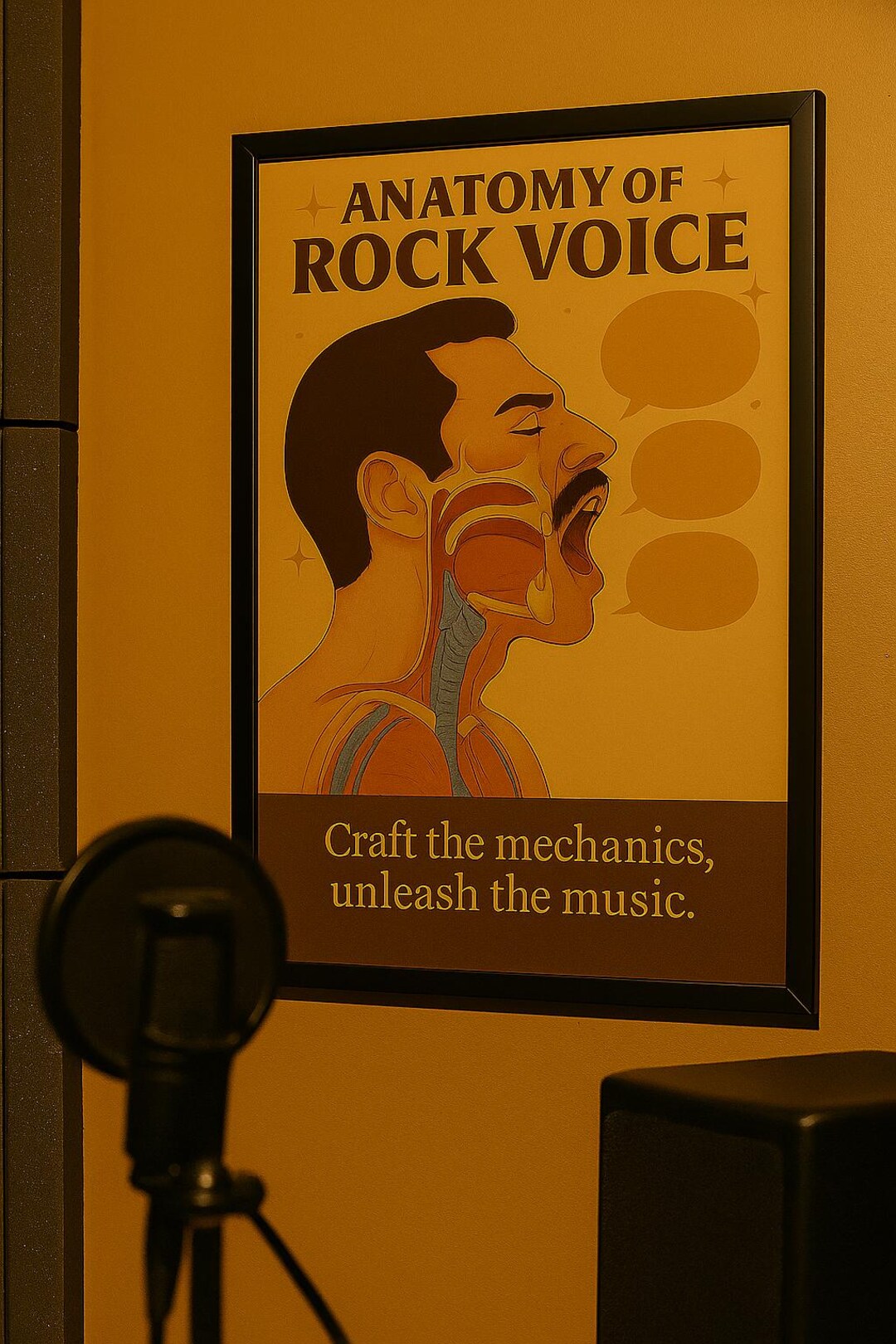 Anatomy of Rock Voice Poster, Vintage, Music, Wall Decor - Etsy