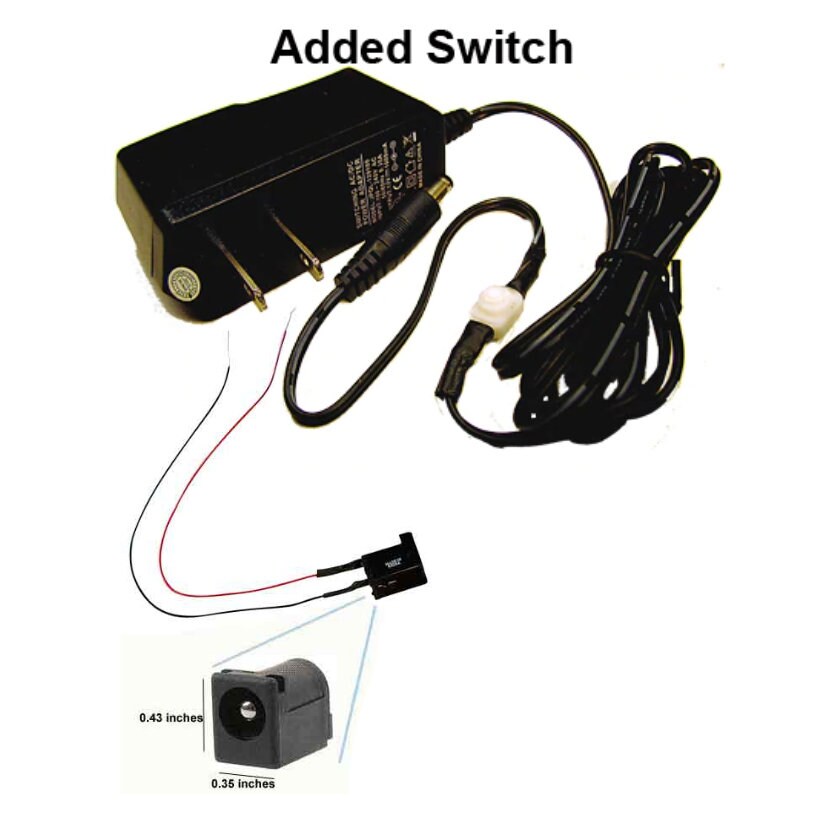 3V and 12V Regulated Power Adapters With ON/OFF Switch for LED - Etsy