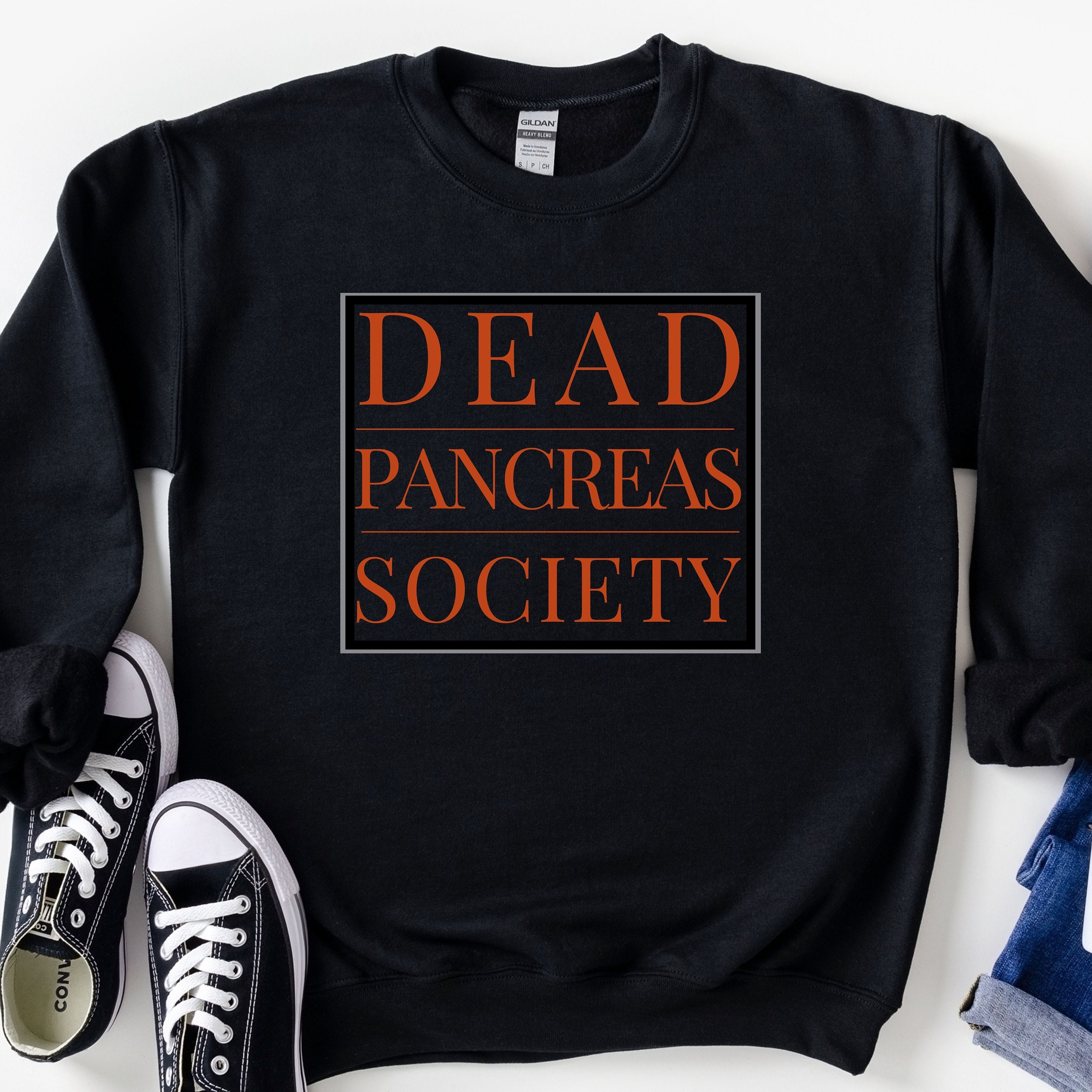 Dead Pancreas Society Shirt, T1 Diabetes, Type One Type Two Diabetes ...