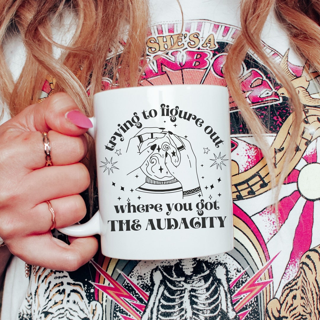 Crystal Ball Mug, the Audacity, Evil Eye Mug, Fortune Teller Mug, Moon ...